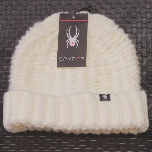 Spyder | Accessories | Nwtwomens Spyder Beanie In Cream Color | Poshmark